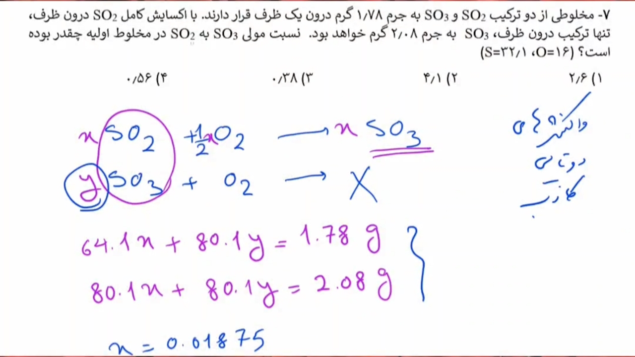 تدریس خصوصی شیمی کنکور 1402 استاد نباتی تست استوکیومتری شیمی دهم