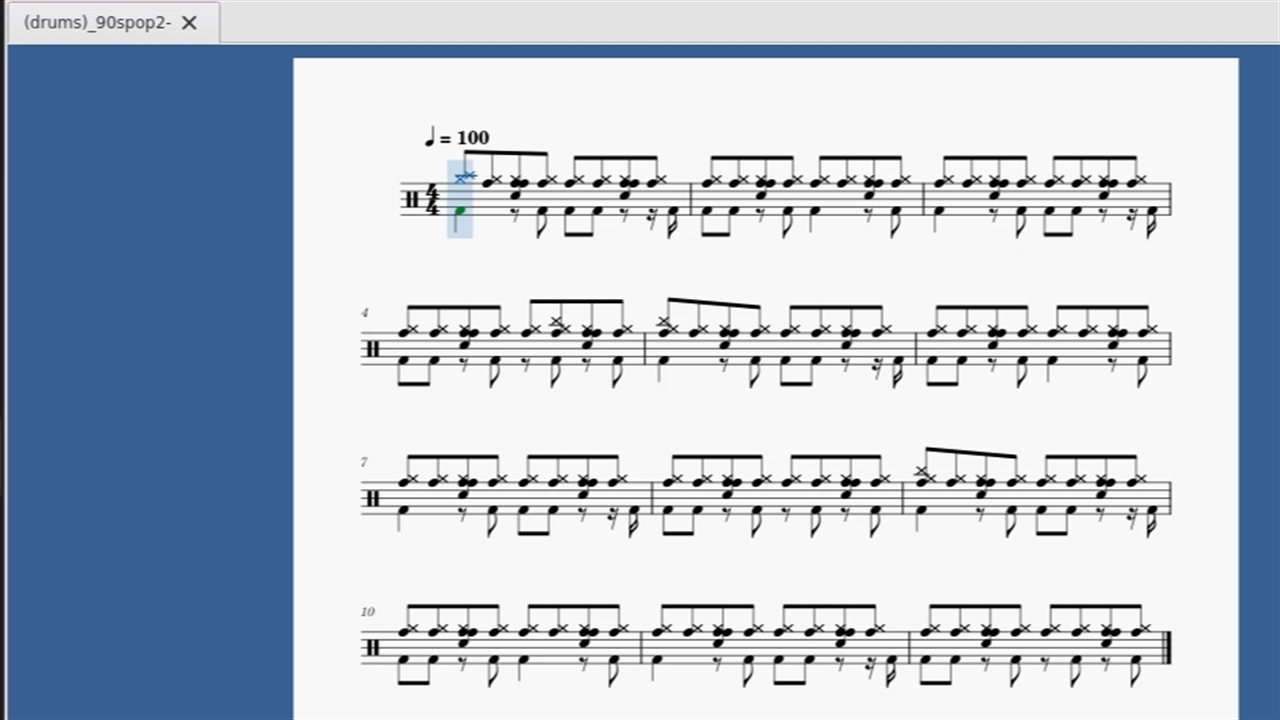 نت پترن آموزش درامز 2 - نماشا